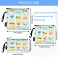 Set of 3 Reusable Storage Bags with Zipper , Food Storage & Bread ...
