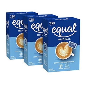 Equal Zero Calorie Sweetener Packets, Sugar Substitute, 2000 Ct ...