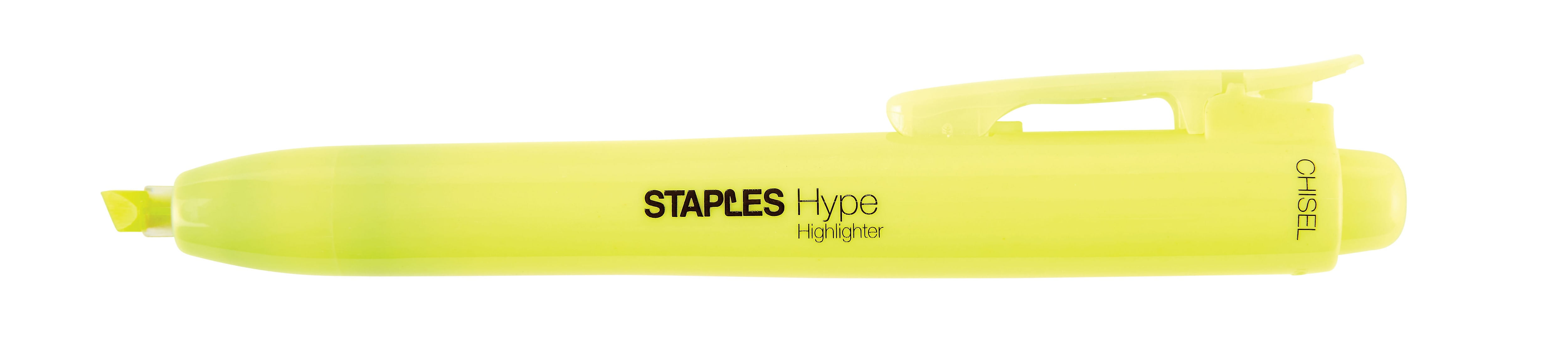 Staples Hype Retractable Highlighters Chisel 50806 - Walmart.com ...