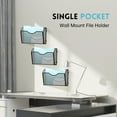 INTIGE 3 Pcs Metal Wall File Pockets File Organizer, Hanging File ...