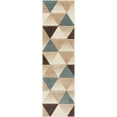 Well Woven Ruby Clark Mid-Century Modern Brown Geometric Triangles 2' x ...