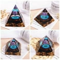 GKNET Natural Orgonite Amethyst Quartz Crystal Sphere Pyramid Orgone 3D ...
