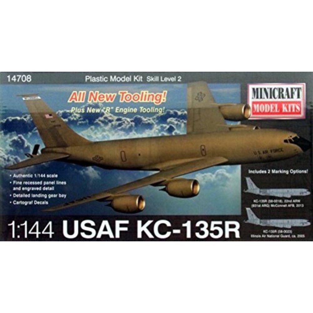 MINICRAFT MODELS 14708 1/144 KC-135R USAF w/2 Marking Options Multi ...