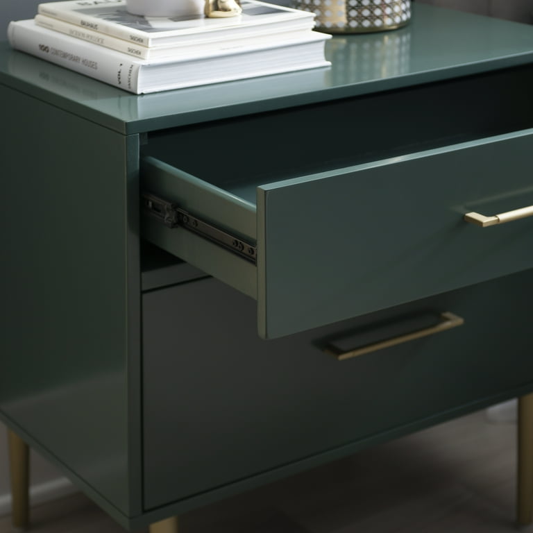 Dark green nightstand store