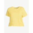 Free Assembly Women's Crop Box Tee with Short Sleeves, Sizes XS-XXXL ...