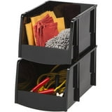 IRIS Jumbo Stacking Storage Bin, Black - Walmart.com