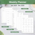 2025 Weekly & Monthly Planner, Spiral-bound Calendar with Tabs, Jan-Dec ...