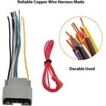 RED WOLF Car Stereo Radio Wiring Harness & Antenna Adapter Cable Plug ...
