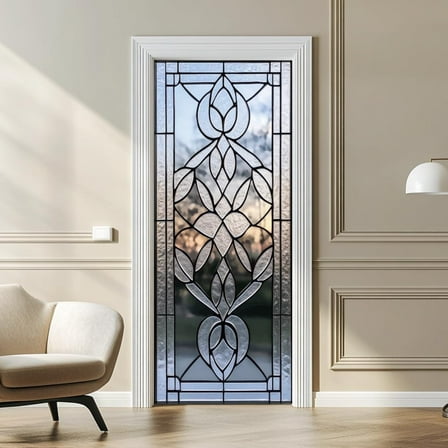 2 Pcs Self-Adhesive Door Sticker 31.5"x78.7" Early Morning Design Door ...