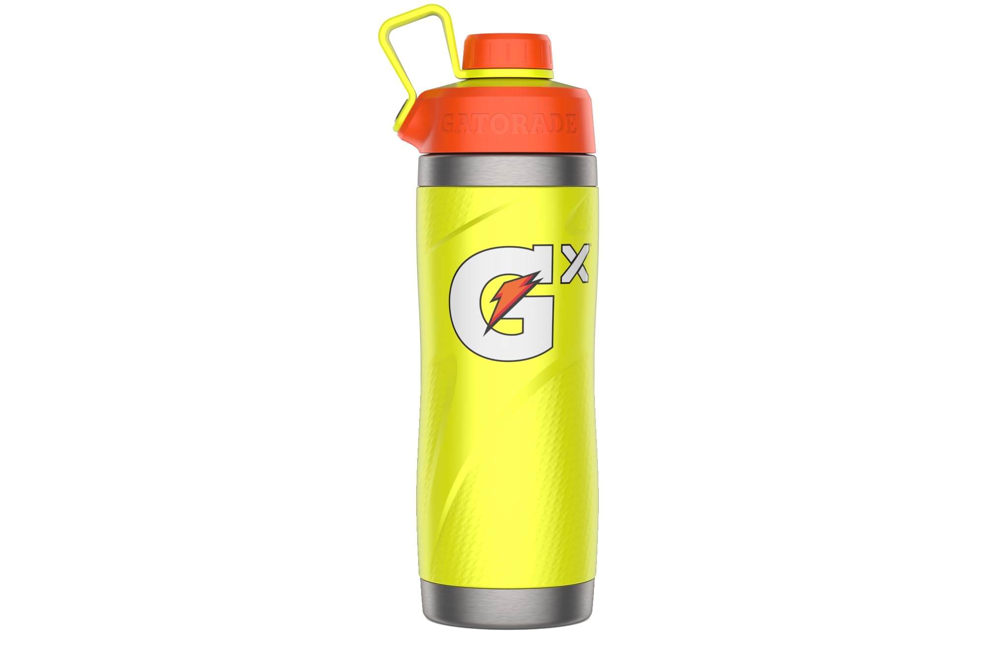 Botella Gatorade Gx de acero inoxidable 946 ml, color amarillo neón ...