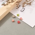 100pc Coral Charms with Golden Brass Ball Head Pins Flower Mixed Color ...