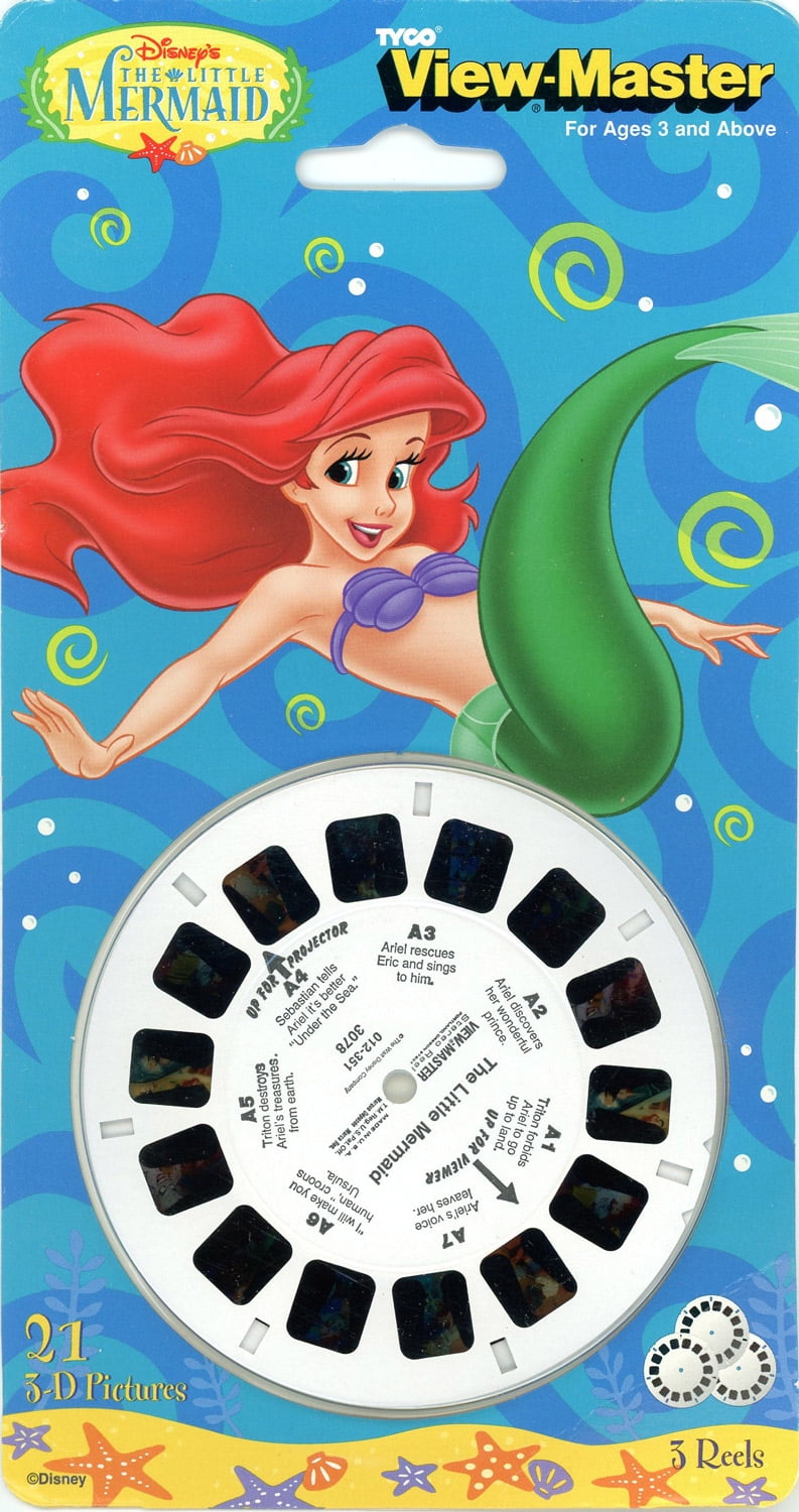 Little Mermaid - Disney's Classic ViewMaster - 3 Reel set on Card - Walmart.com