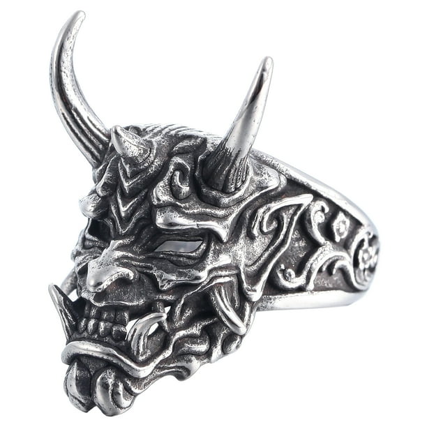 Oni Ring Cool Chunky Jewelry Japanese Oni Rings Devil Demonic Onimusha ...