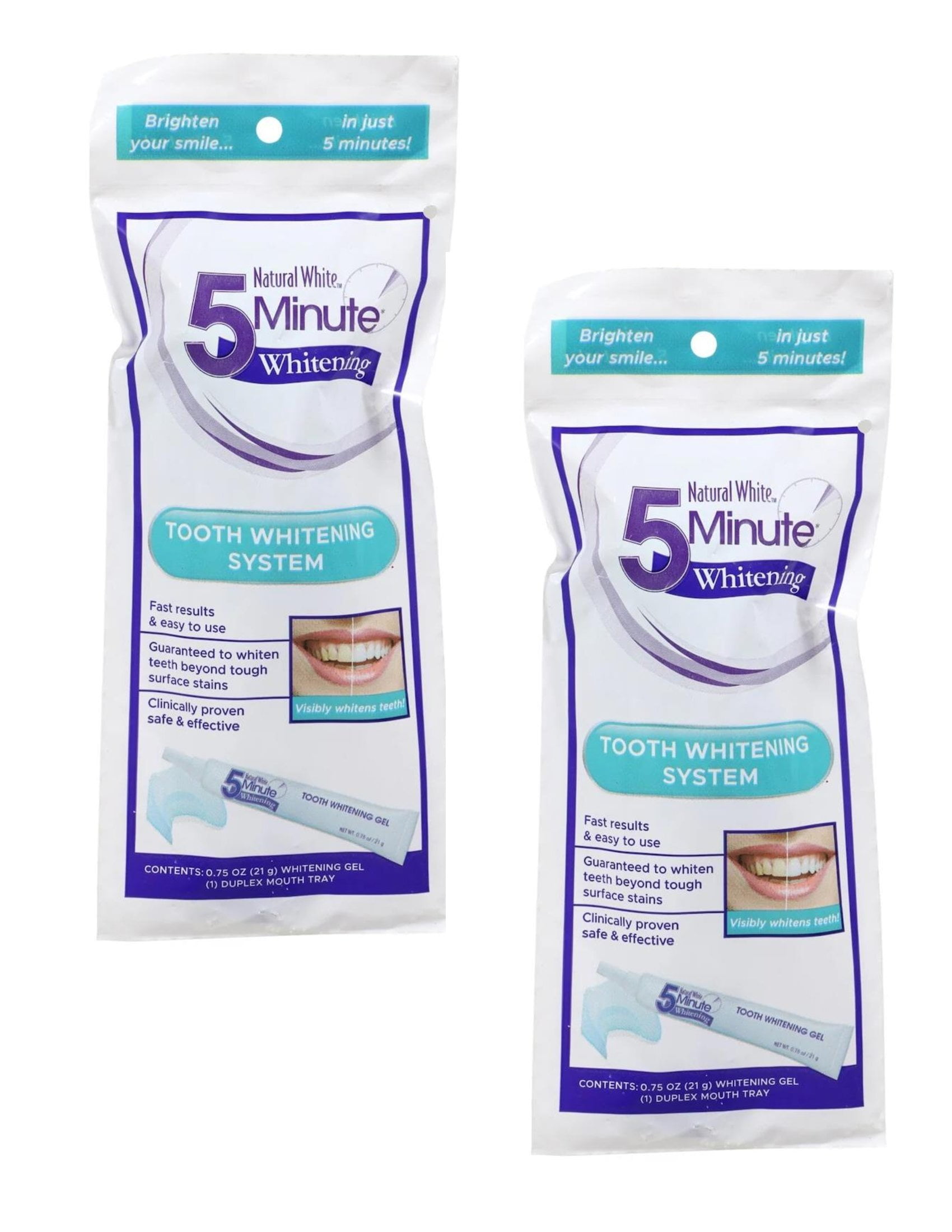 CGT Natural White 5-Minute Tooth Whitening System Brighten Your Smile ...