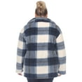 White Mark Women's Plaid Sherpa Shacket Jacket - Walmart.com