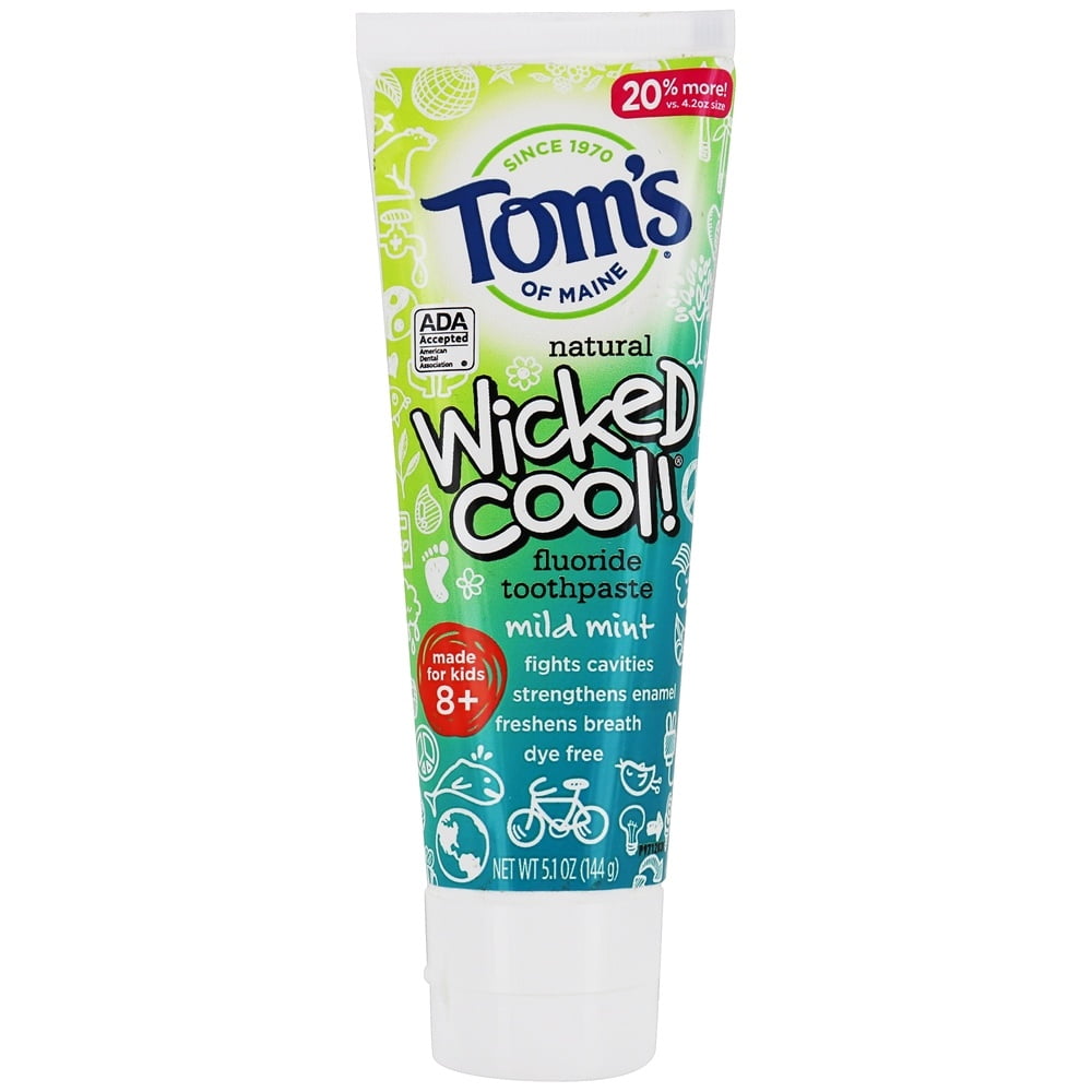 Tom's of Maine - Natural Wicked Cool! Children's 8+ Fluoride Toothpaste ...