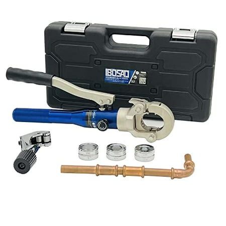 IBOSAD Copper Tube Fittings Hydraulic Pipe Crimping Tool with 1/2",3/4 ...