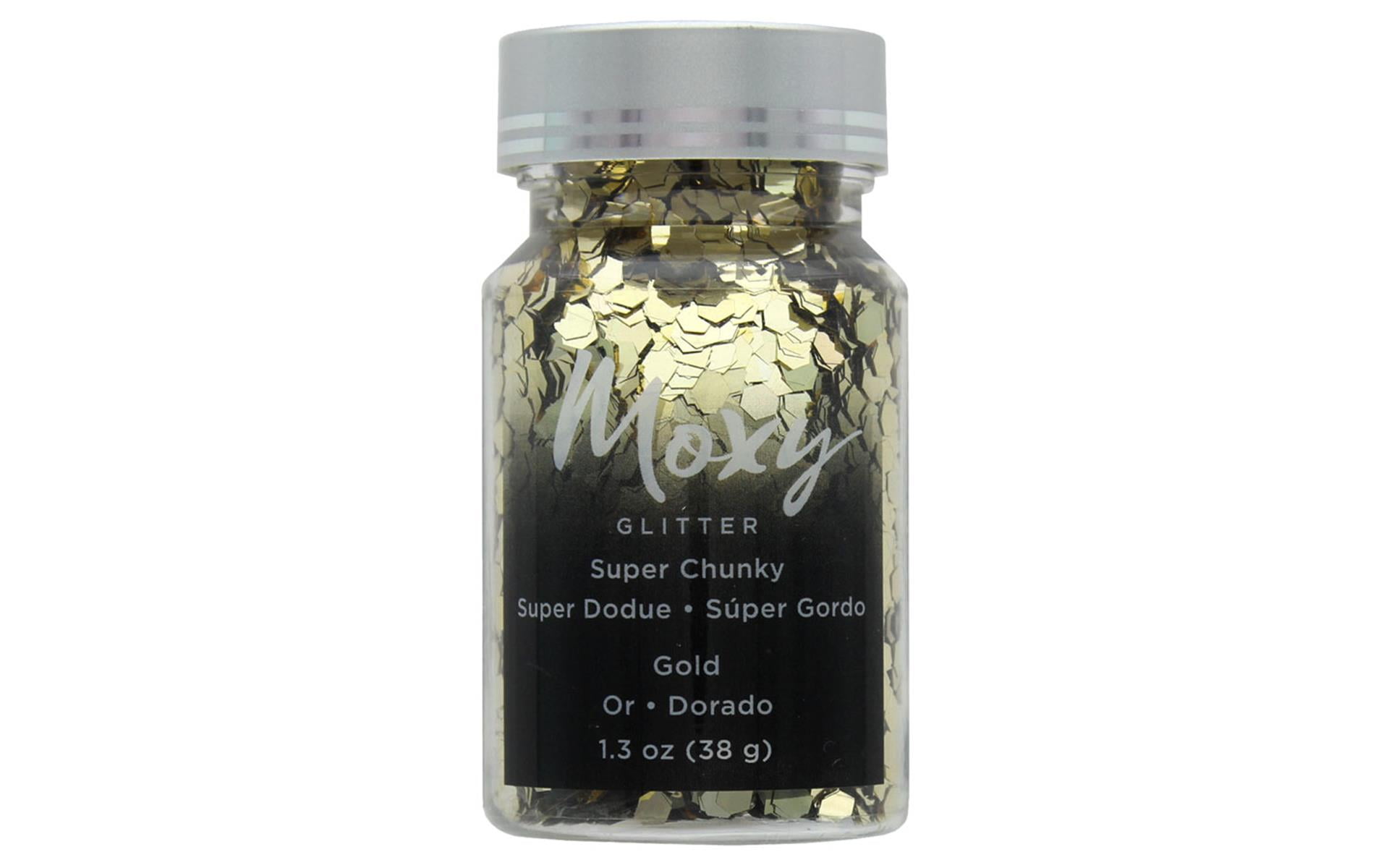 Moxy Super Chunky Glitter 1.5Oz-Gold - Walmart.com