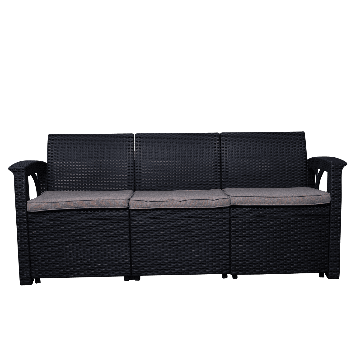 Sillón tipo Rattan Tres Plazas para Jardín Swiss Outdoors SO-RS3P-01 ...