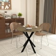 Enyopro31.5" Round Marble Dining Table for 2, Modern Small Space ...