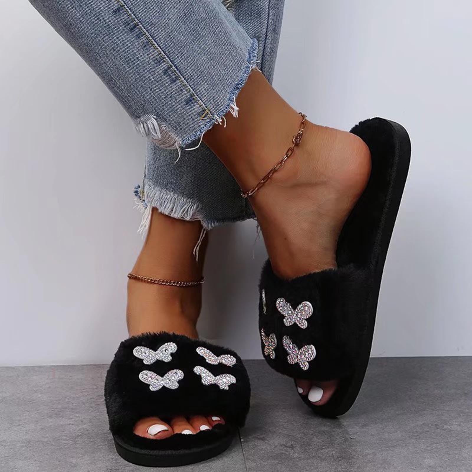 Click here for Fankiway Womens Warm Cute Plush Ball Home Round He... prices