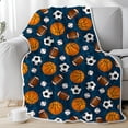 Baseball Blanket, Football Basketball Throw for Kids Boys Girls Youth ...