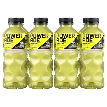 Powerade Lemon Lime Sports Drink 8 pk Bottles 20 oz - Walmart.com