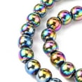 1Strand Non-magnetic Hematite Beads Strands Grade A Round Rainbow ...