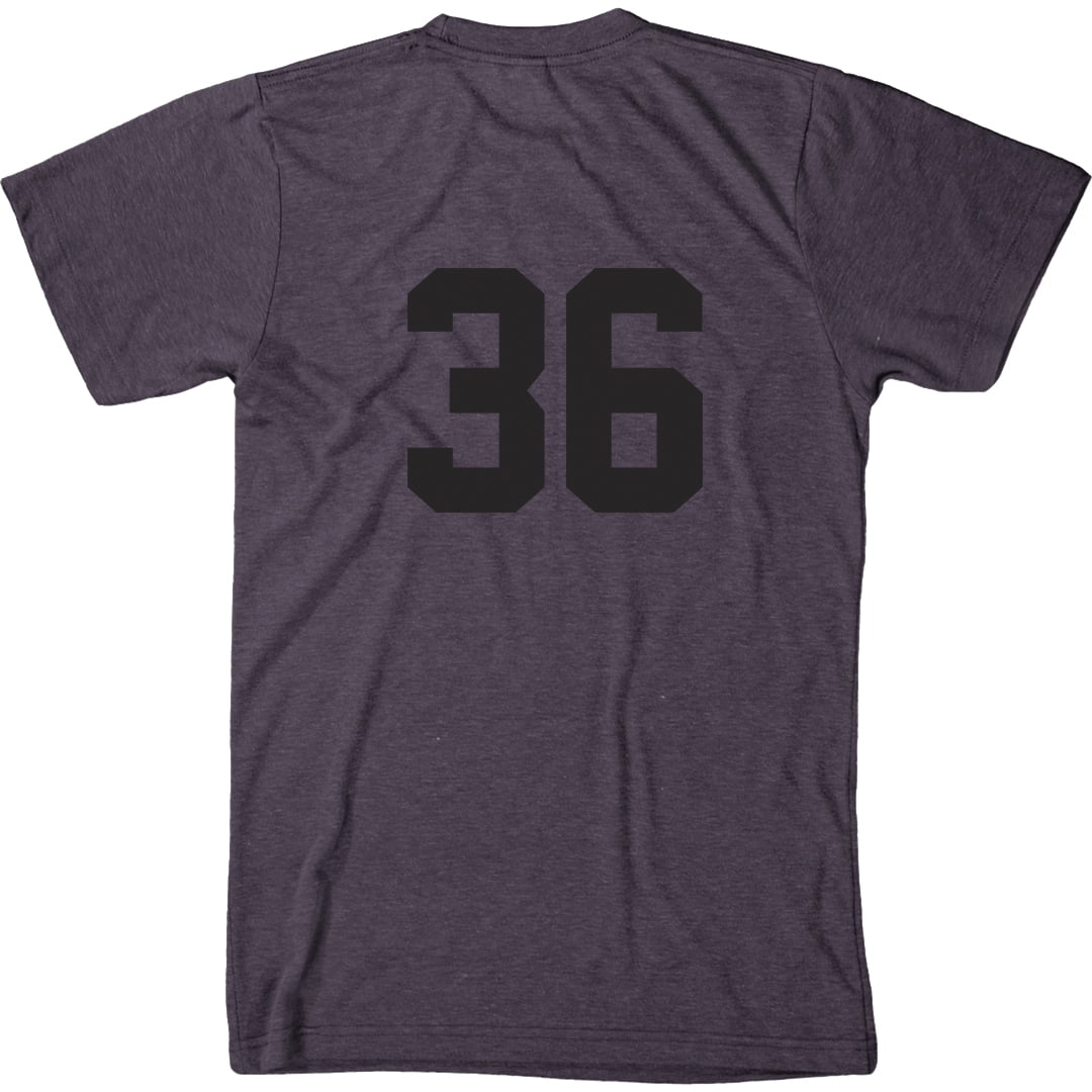 Standard Black Jersey Number 36 Men's Modern Fit T-Shirt - Walmart.com