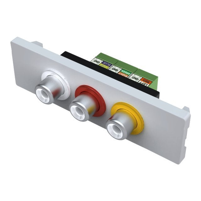VISION TechConnect - Modular facility plate snap-in - RCA X 3 - Walmart.com