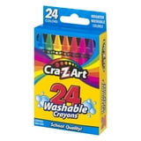 Cra-Z-Art Washable Crayons, 24 Vibrant Colors, Kids Creative Rainbow ...