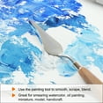 Uxcell Pallet Knife Pointed Tip Stainless Steel Scraper Palette Knife ...