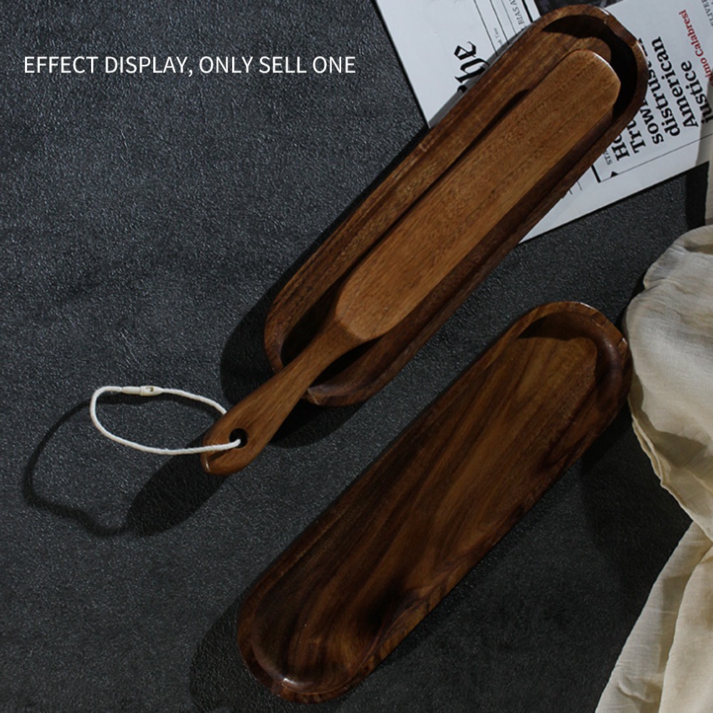 Buy Teak Rectangular Wooden Plate Small Leaf Acacia Fruit Plate Snack ...