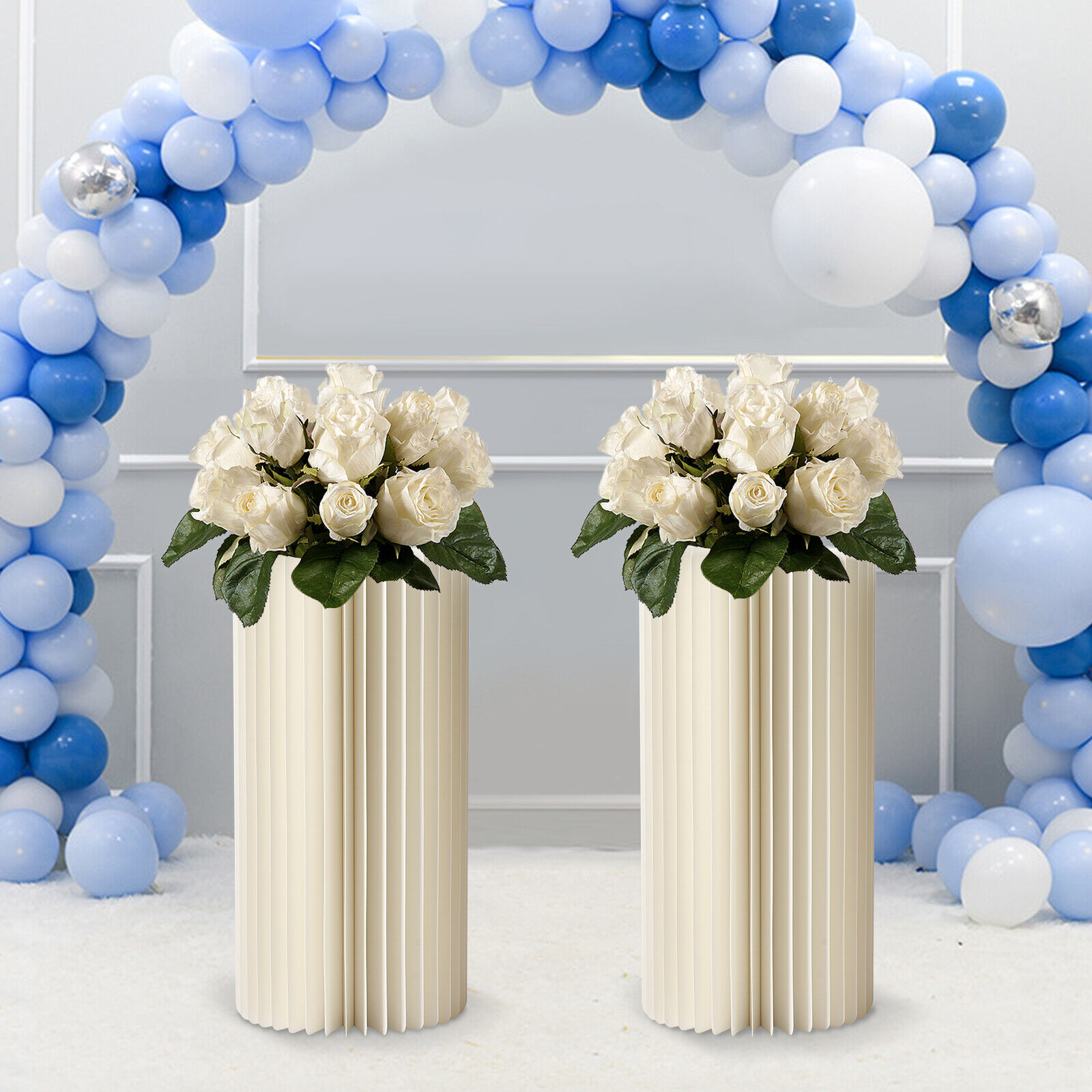 Foldable Cardboard Centerpiece Display 2 Pcs 60cm Tall Flower Stand ...