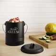 Compost Bin for Kitchen Counter - 1.2 Gallon Countertop Composter with ...
