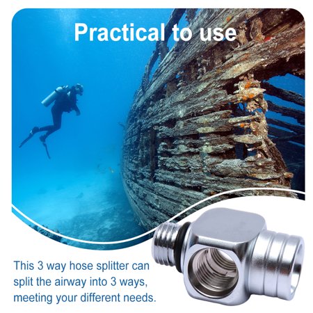Diving Hose Adapter Outdoor Dive Gear Pipe 3-way Triple HP Hoses ...