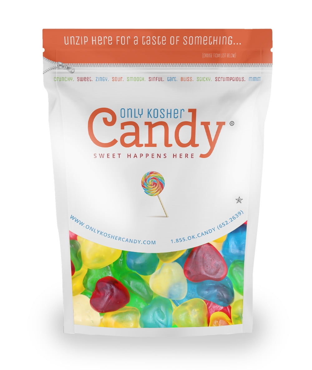 Only Kosher Candy Assorted Gummy Hearts for Kids and Adults | Kosher ...
