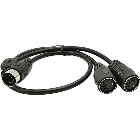 MIDI DIN 5-Pin Splitter Y Adapter Cable, MIDI Keyboard (D5P M-2F, 0.5 ...