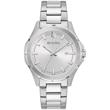 Bulova Men's Chronograph Diamond Accent Stainless Steel Watch 44mm ...
