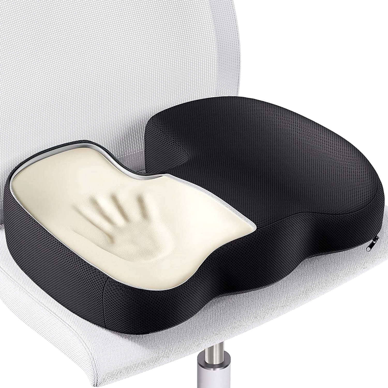 Benazcap Seat Cushion for Office Chair Cushions, Non-Slip Memory Foam ...