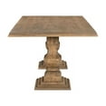 Taran Designs Lawrence 96" Solid Wood Double Pedestal Dining Table in ...