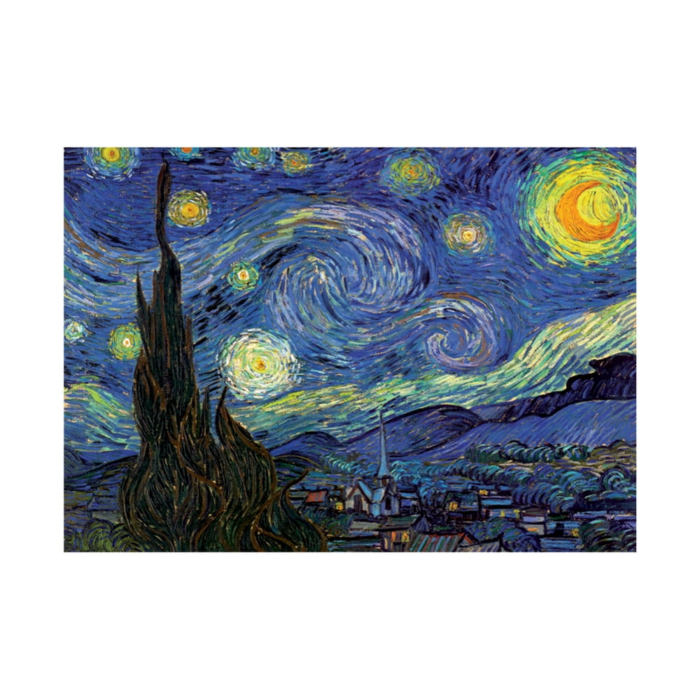 Vincent Van Gogh - The Starry Night Jigsaw Puzzle: 1000 Pcs - Walmart ...