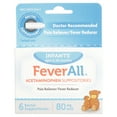 FeverAll Infants Acetaminophen Suppositories, 80 mg, 6 Count HSA/FSA ...