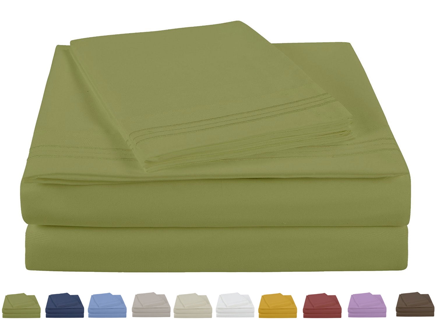 NC Home Fashions Embroidered ultra soft microfiber sheet set ...