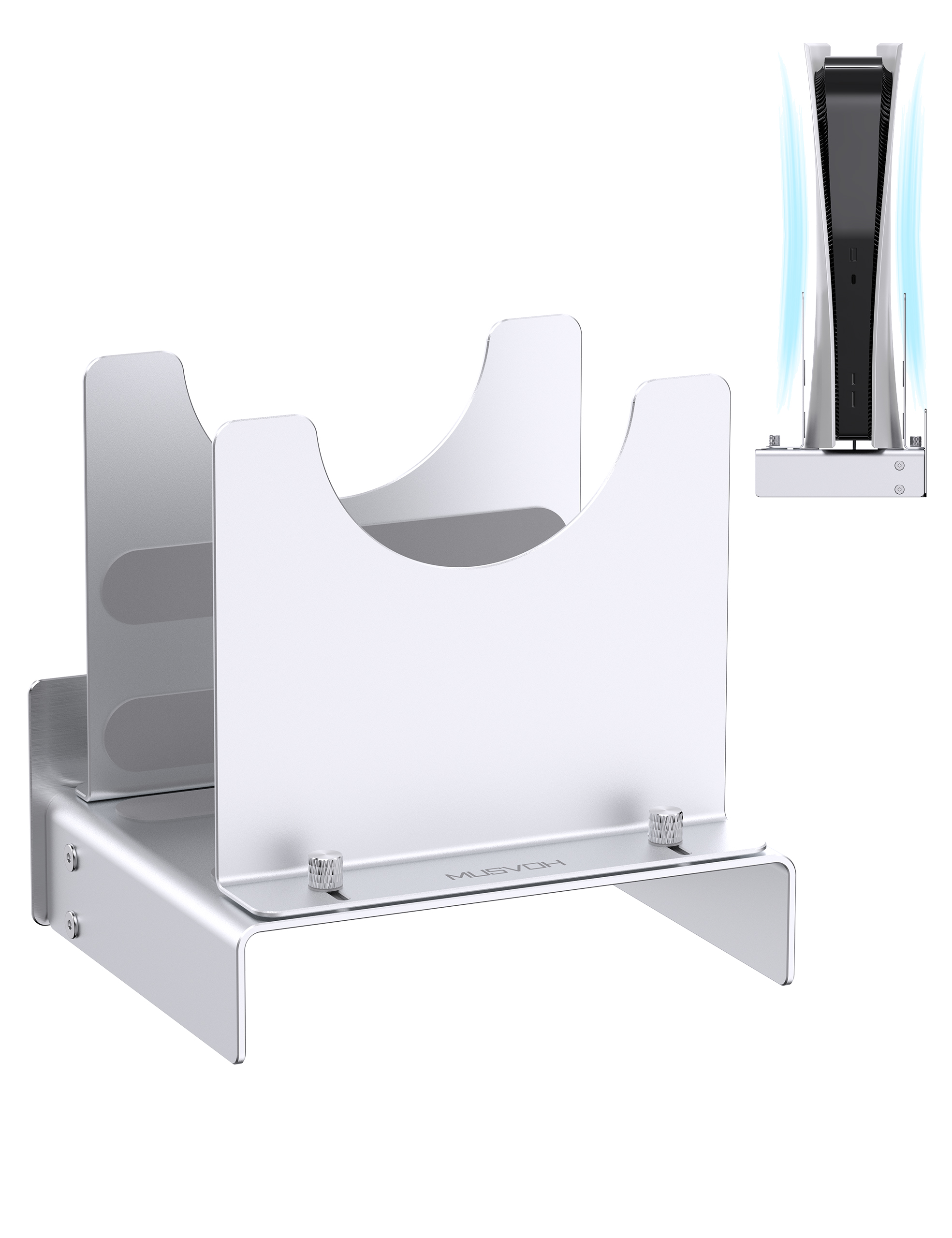 PS5 Wall Mount, Musvoh Aluminium Alloy Playstation 5 Wall Mount with ...