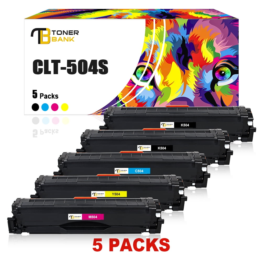 Toner Bank Compatible Toner Cartridge Replacement for Samsung 504S CLT-K504S/XAA CLT-C504S/XAA ...