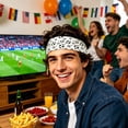 3-Pack Soccer Print Sports Headbands, Elastic Sweat-Wicking Hair Bands ...