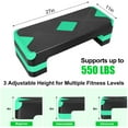KL KLB Sport Aerobic Step Platform Adjustable to 4"-6"-8" Heights ...