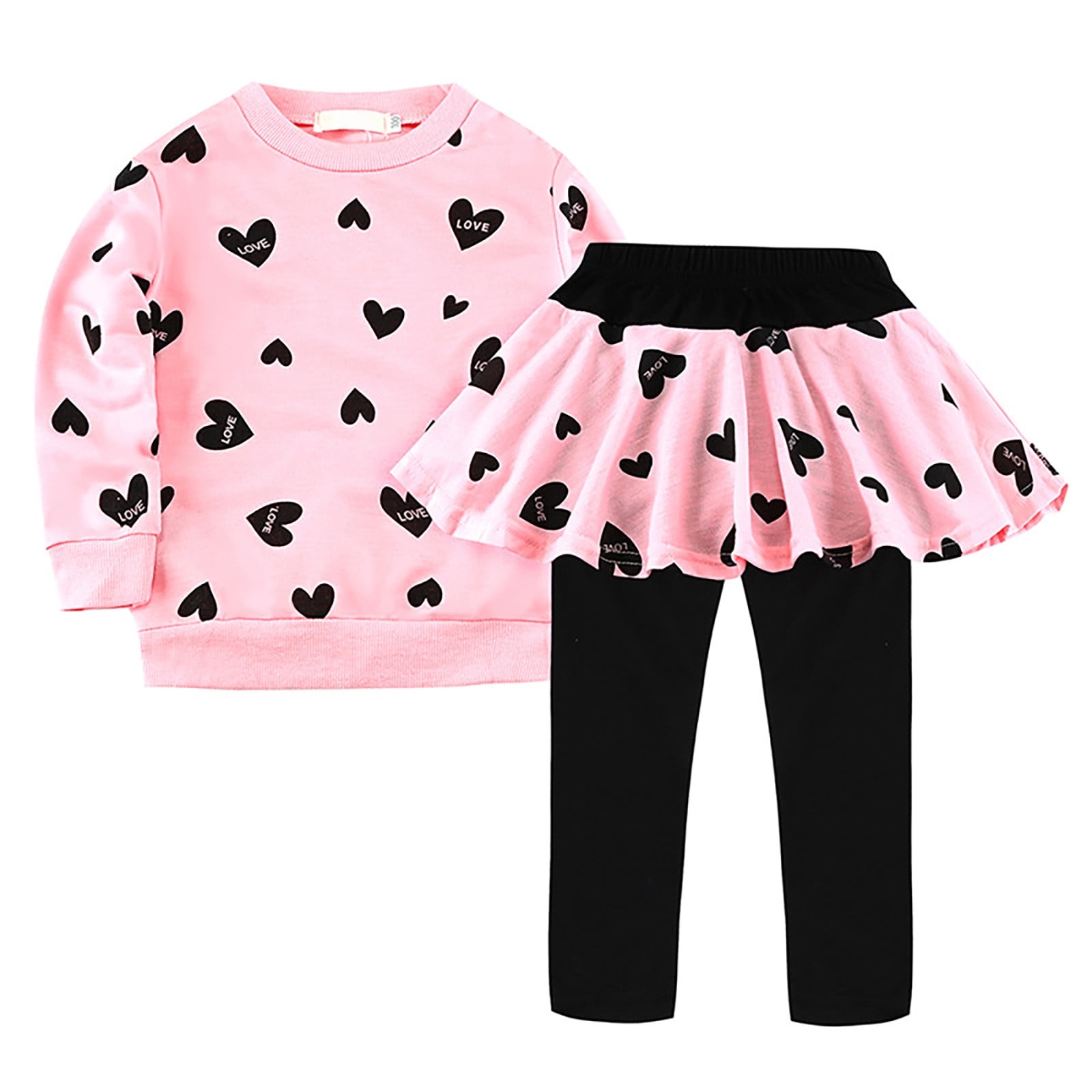 Click here for Tbwnwg Girls Outfits & Sets Little Girls Cute Vale... prices