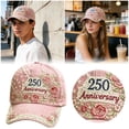 250th Anniversary Series Baseball Hat, Patriotic Red White Blue Design ...